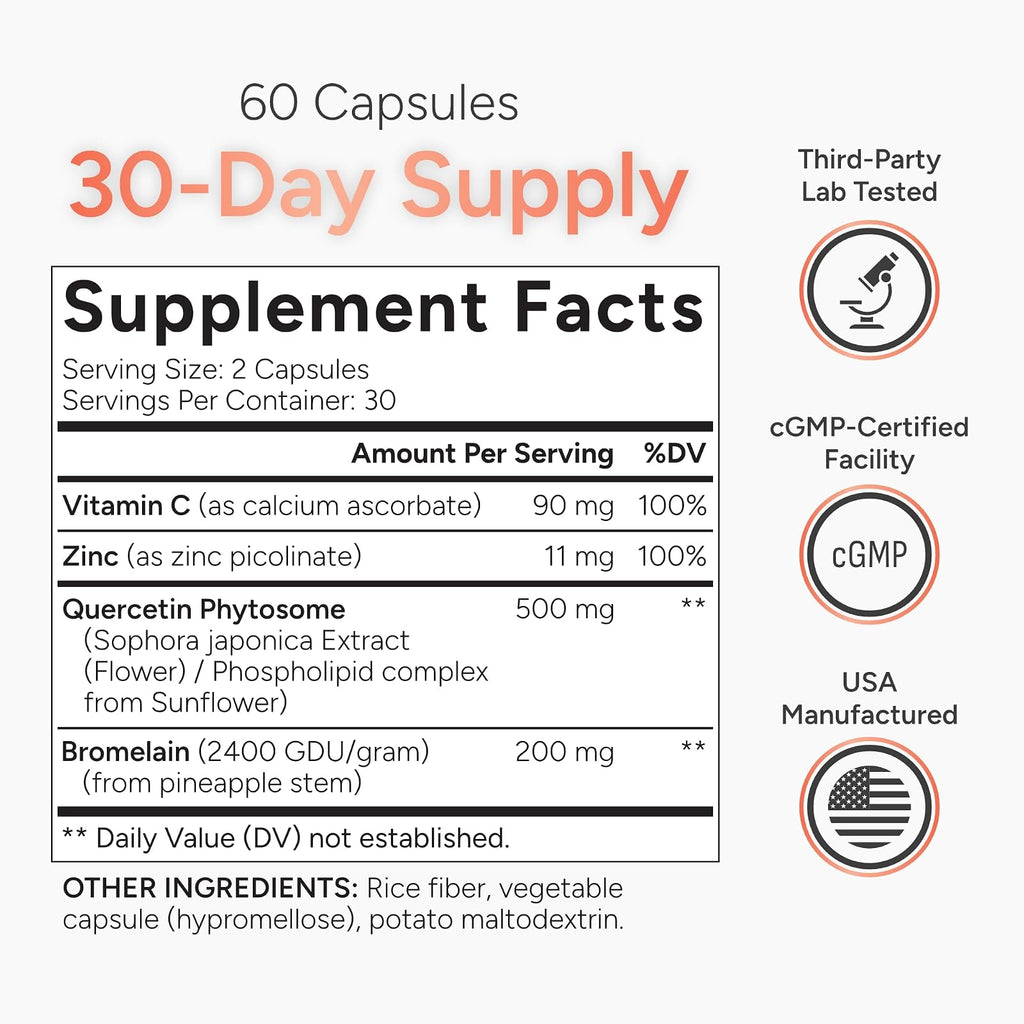 Vitamins for seasonal allergy relief