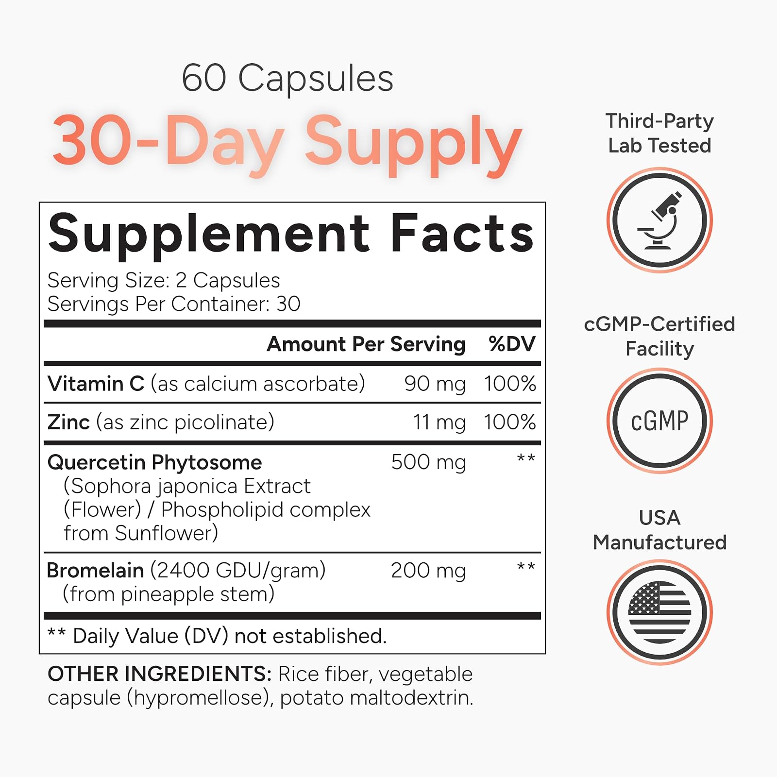 Vitamins for seasonal allergy relief