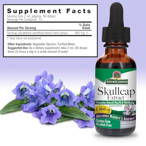 Vitamins for stress relief Skullcap