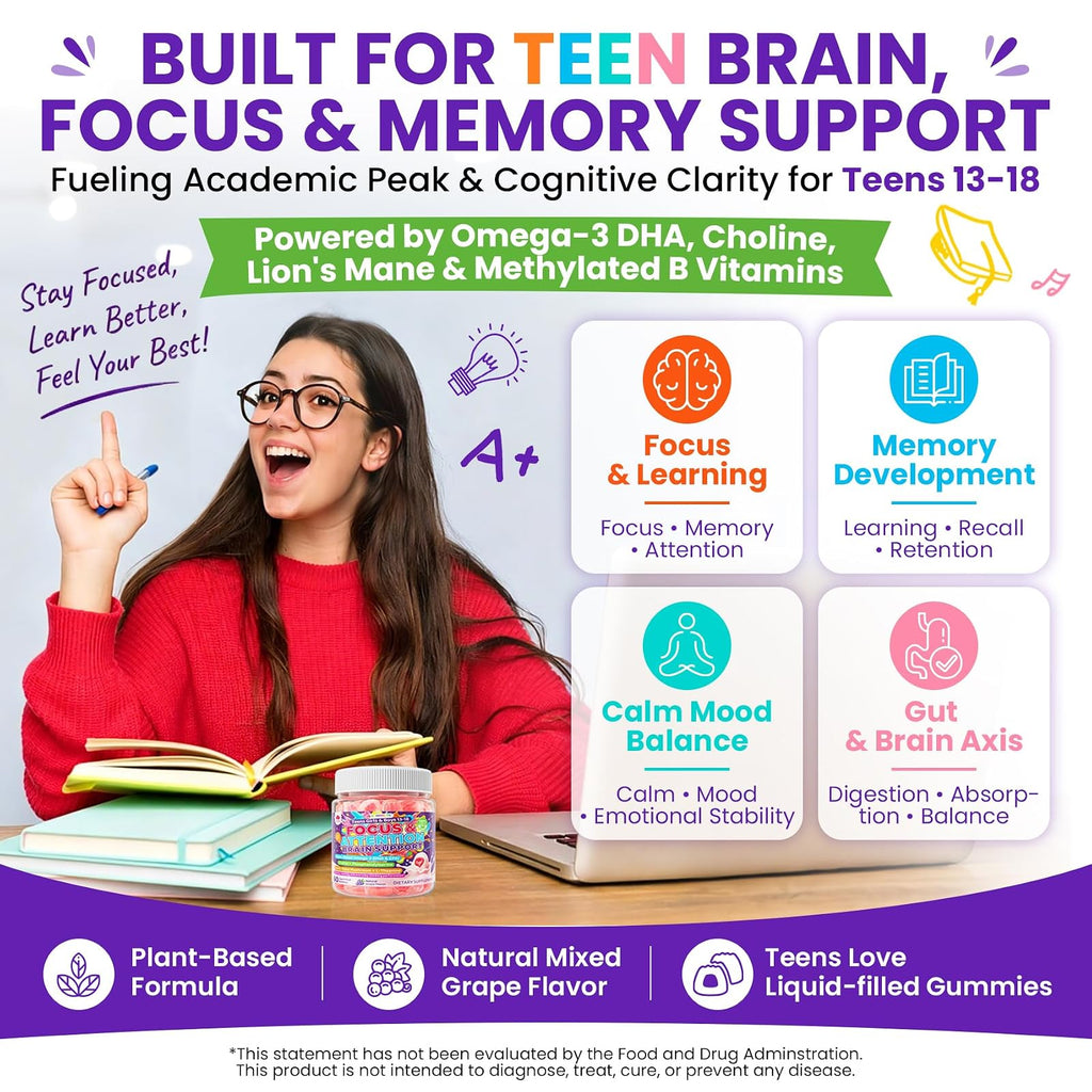 Vitamins for teen brain health