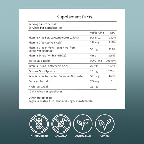 Vitamins for vibrant hair and skin