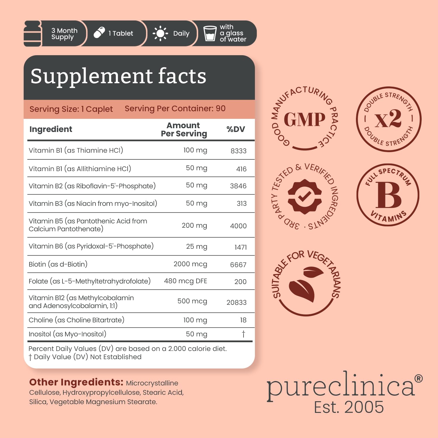 Vitamins for vibrant skin PureClinica