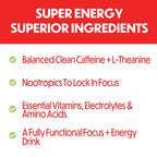 Vitamins infused energy drink powder