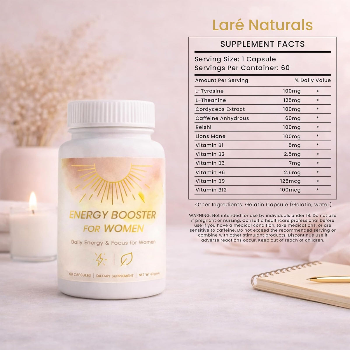 Vitamins to boost energy and focus