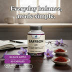 Vitamins with saffron extract for energy boost