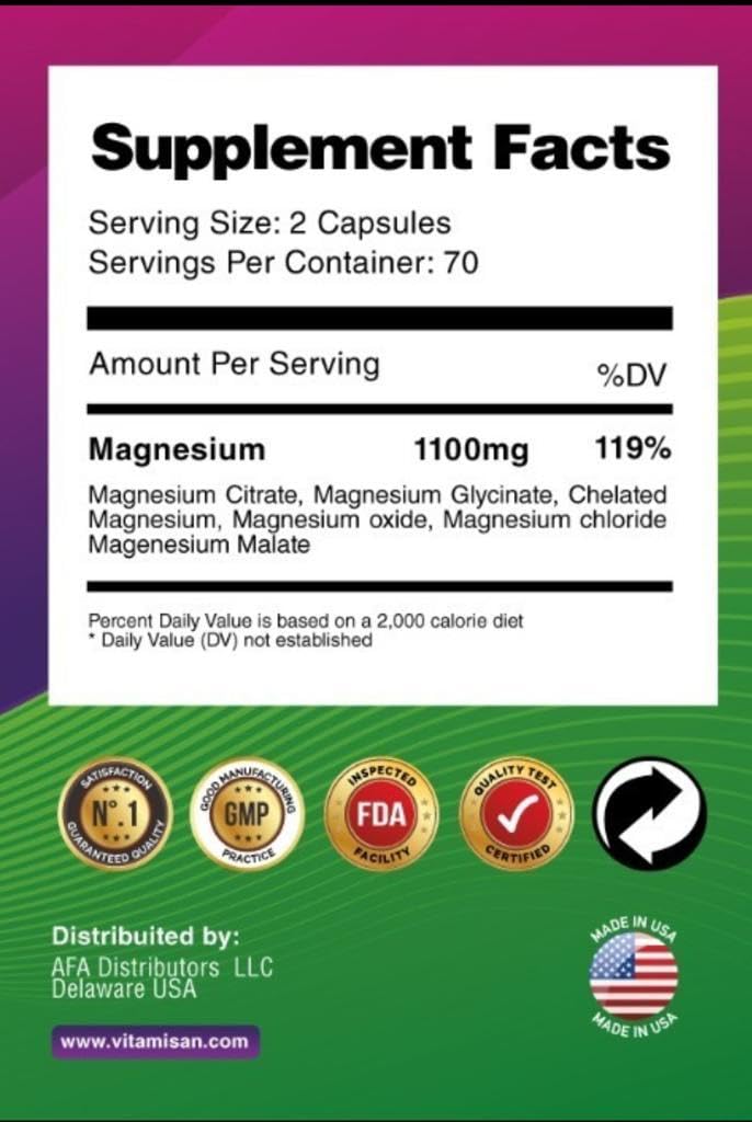 Vitamisan magnesium supports muscle function