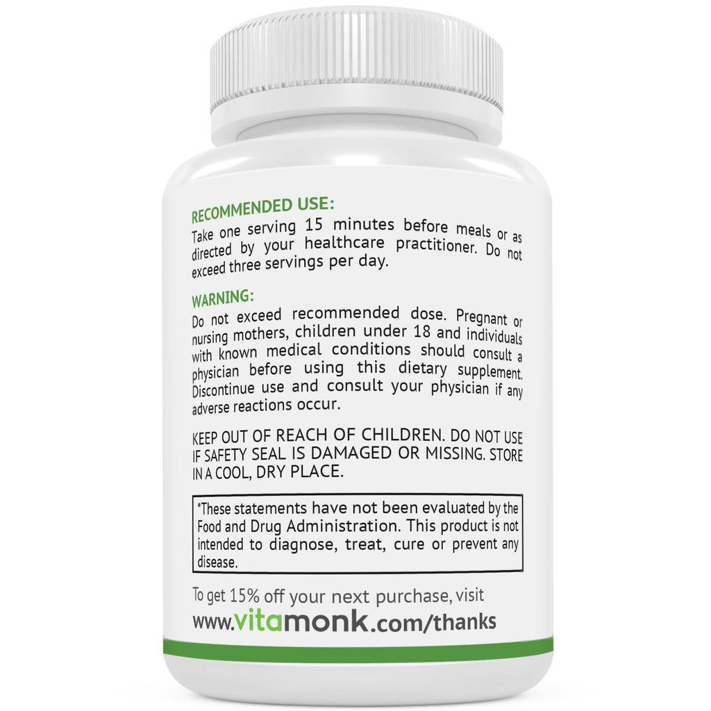 VitaMonk histamine blocker for better digestion