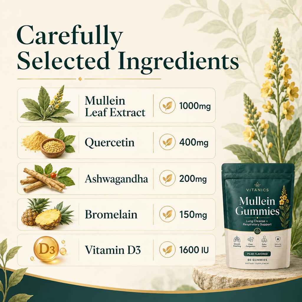 Vitanics Mullein Gummies for everyday wellness