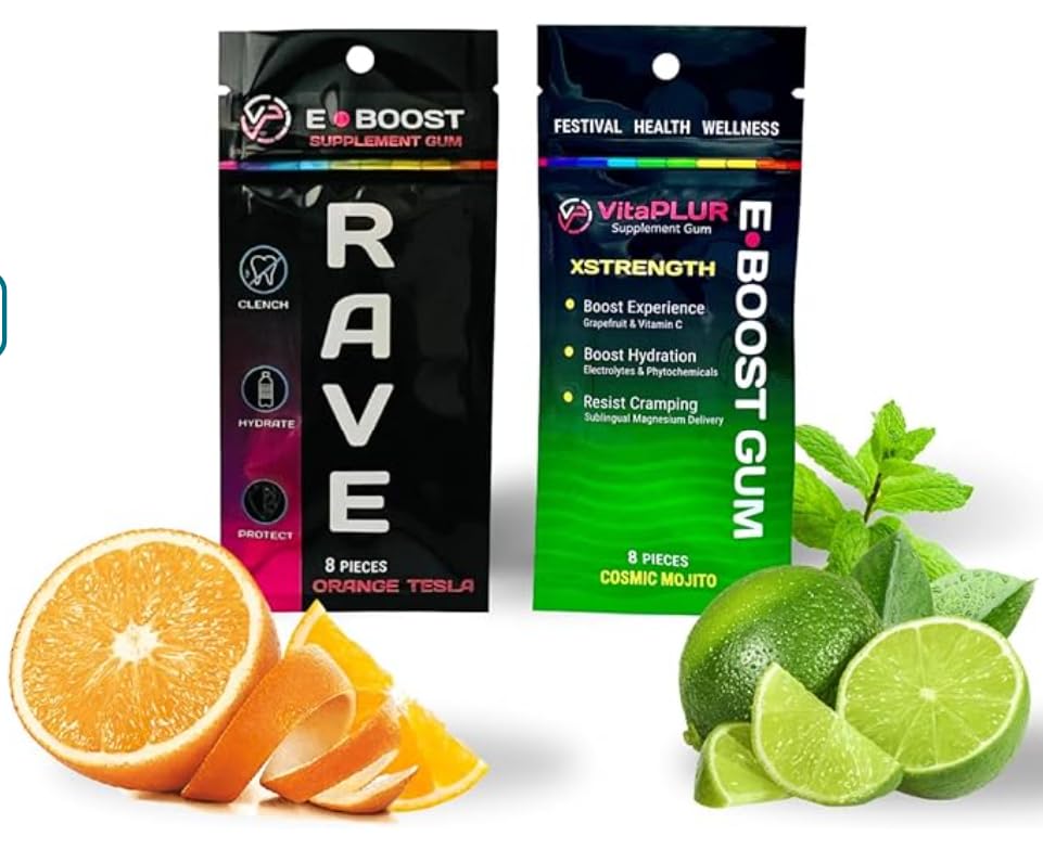 VitaPLUR E-Boost gum for festivals