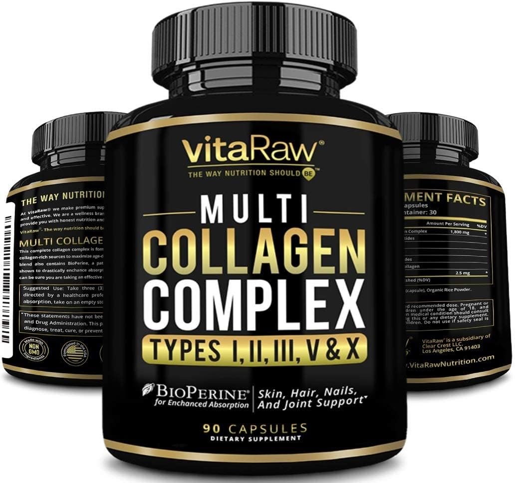 VitaRaw collagen capsules for beauty