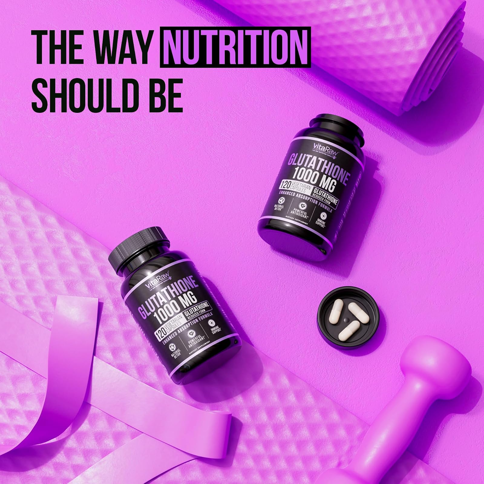 VitaRaw glutathione for energy boost