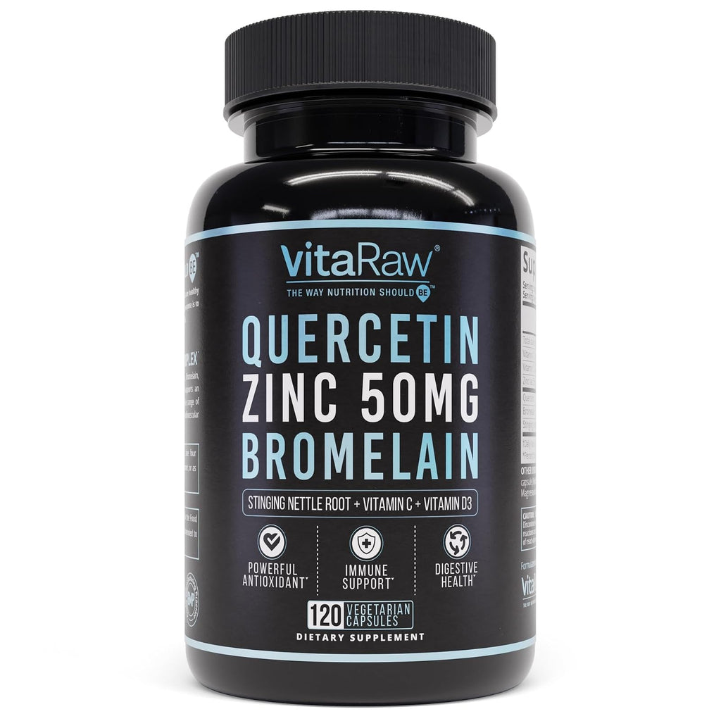 VitaRaw Quercetin with Bromelain capsules