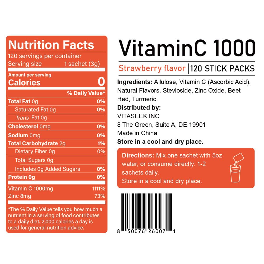 VitaSeek Vitamin C for energy boost