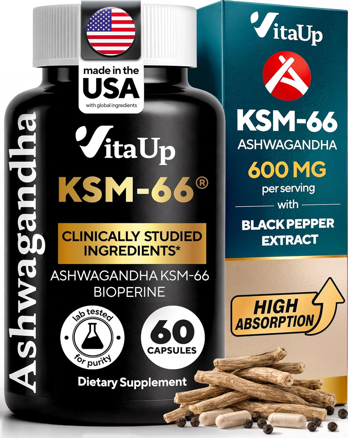 VitaUp Ashwagandha KSM 66 benefits