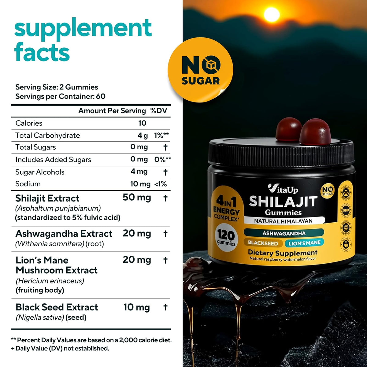 VitaUp energy gummies for active lifestyle