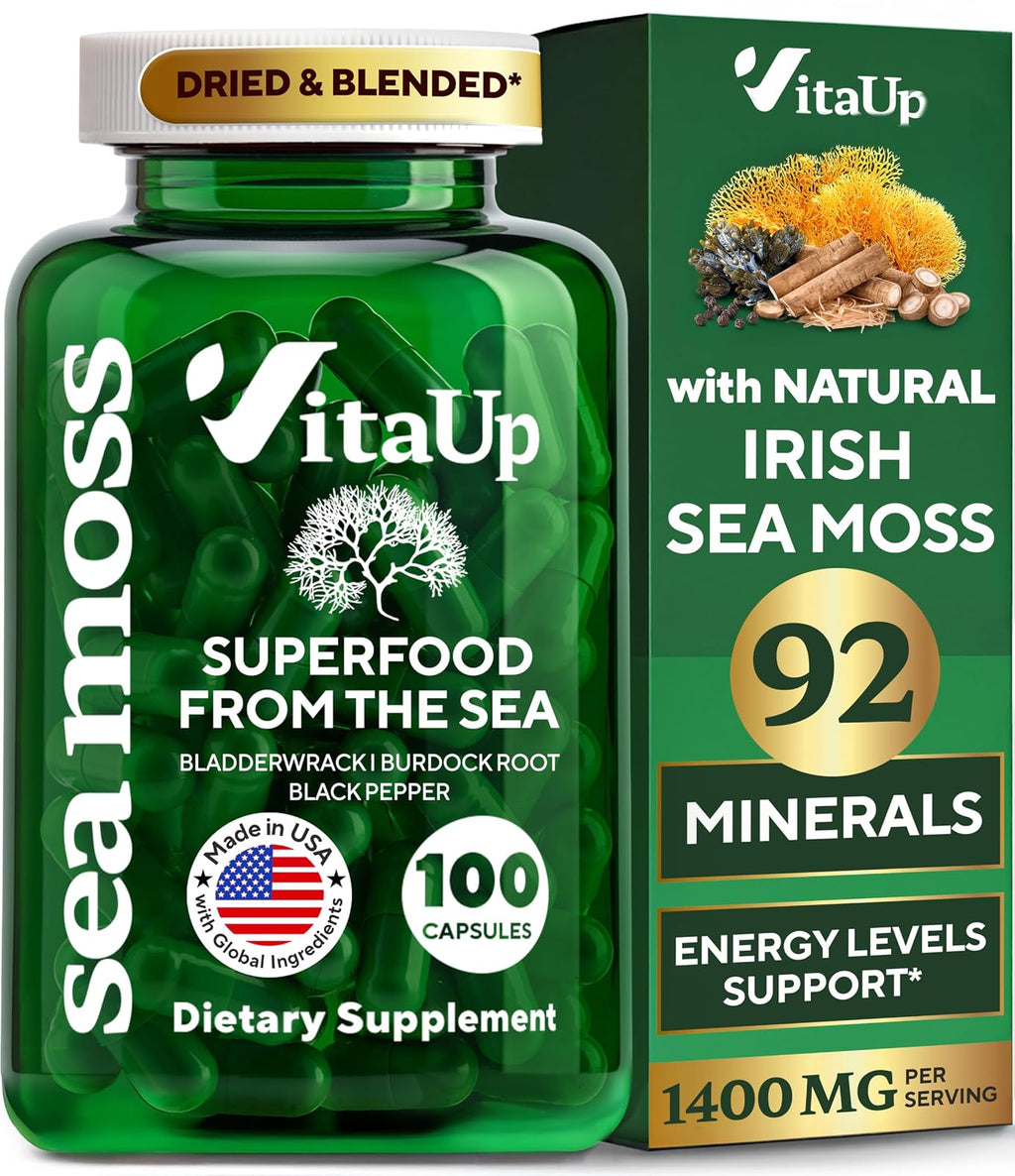VitaUp sea moss capsules for wellness