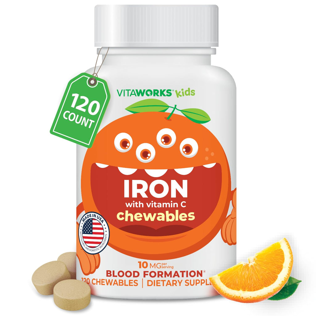 VitaWorks chewable iron supplements for kids