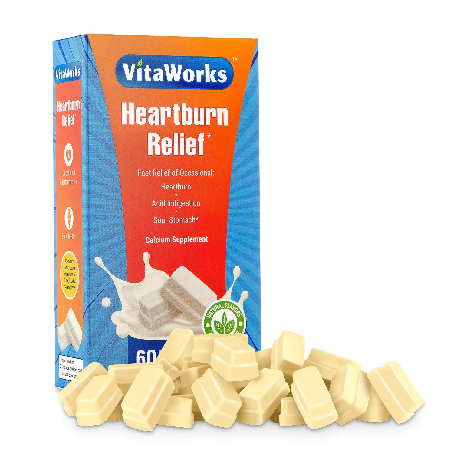 VitaWorks heartburn relief chocolate chews
