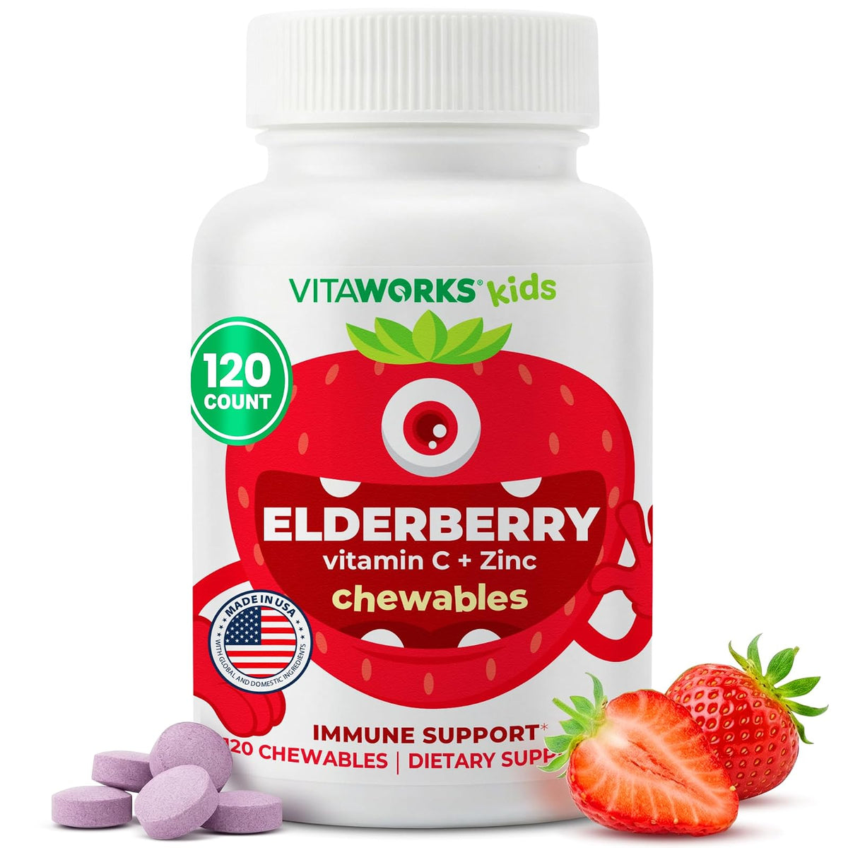 VitaWorks kids elderberry chewables