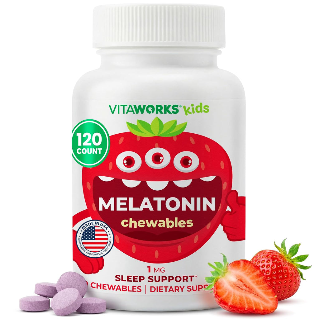 VitaWorks kids melatonin chewable tablets