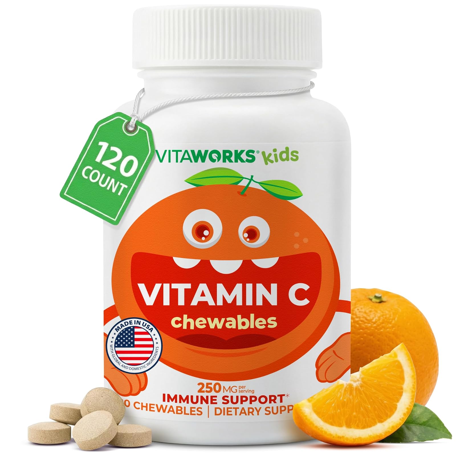 VitaWorks Kids Vitamin C chewable tablets