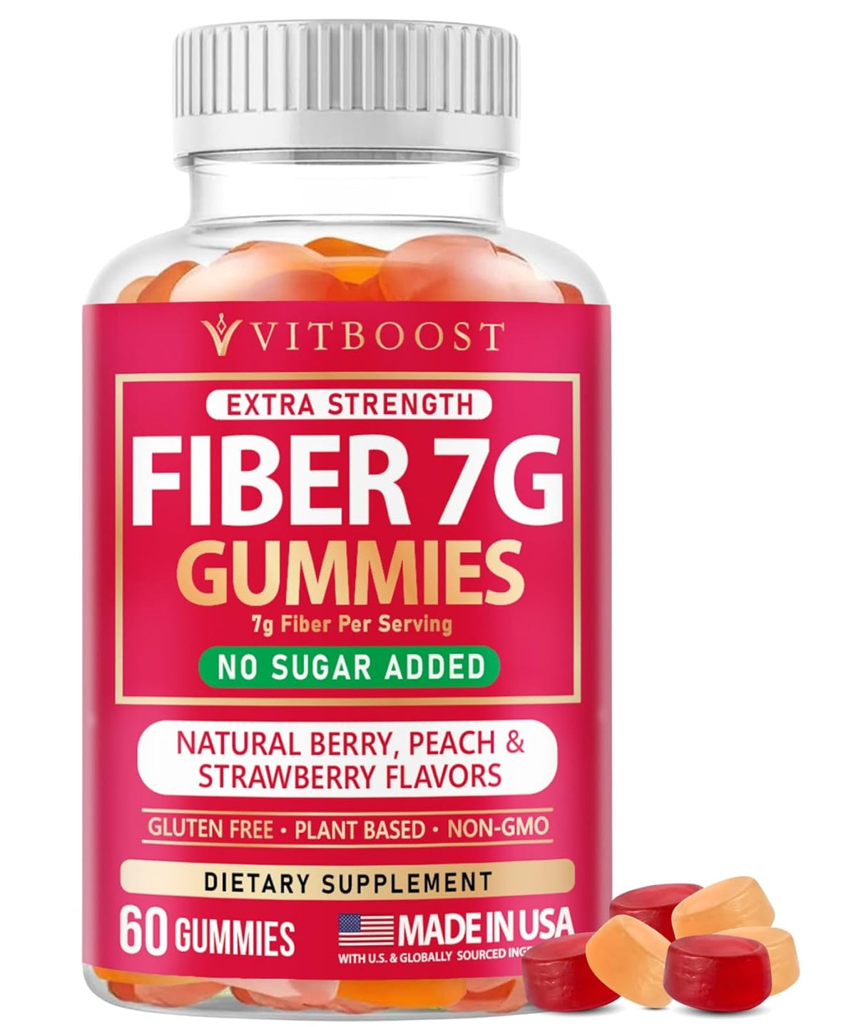 VITBOOST fiber gummies for digestion