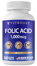 VITBOOST folic acid supplement tablets