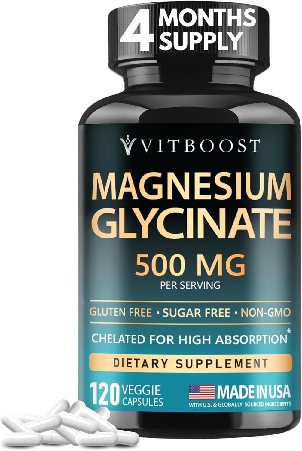 VITBOOST magnesium glycinate capsules