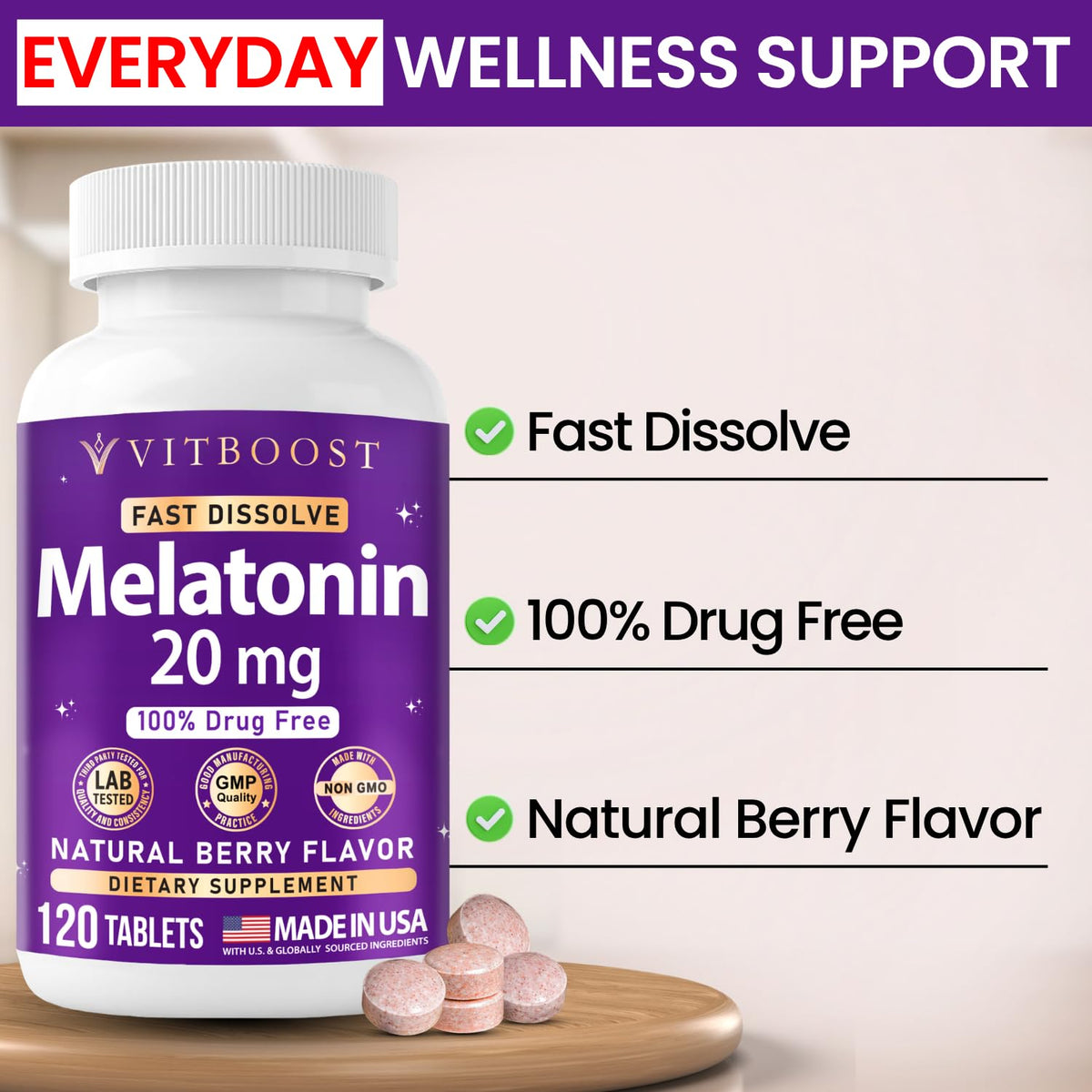 VITBOOST melatonin for better sleep