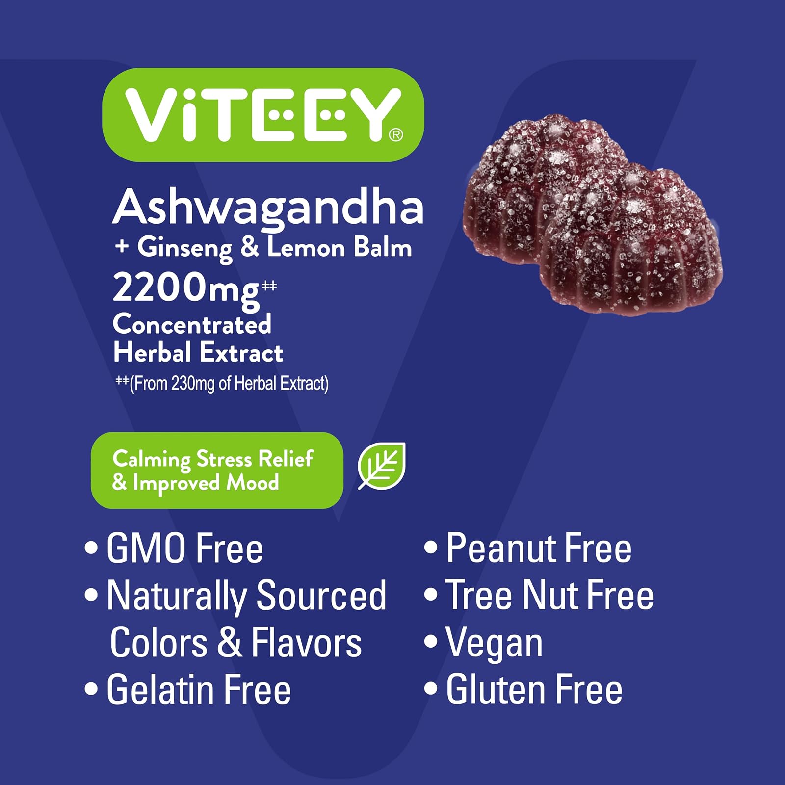 Viteey ashwagandha gummies for enhanced focus