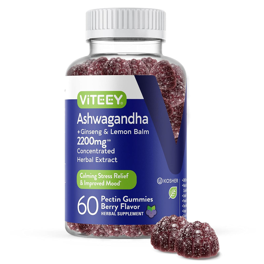 Viteey ashwagandha gummies for stress relief