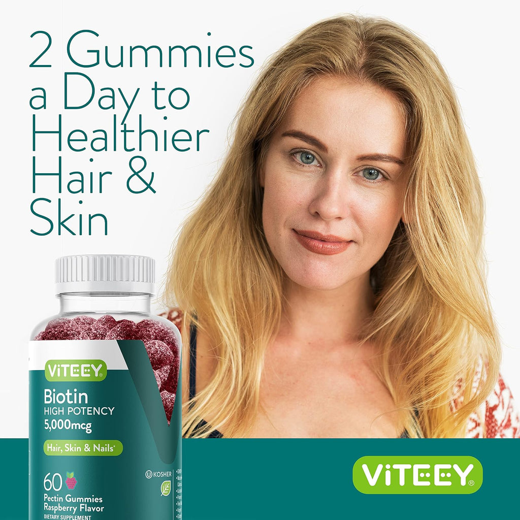 Viteey biotin gummies support overall wellness