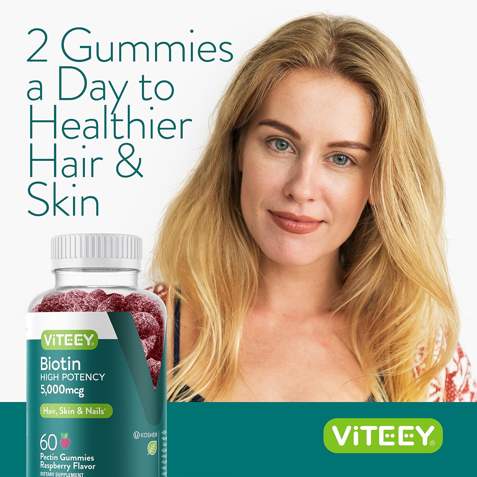 Viteey biotin gummies support overall wellness