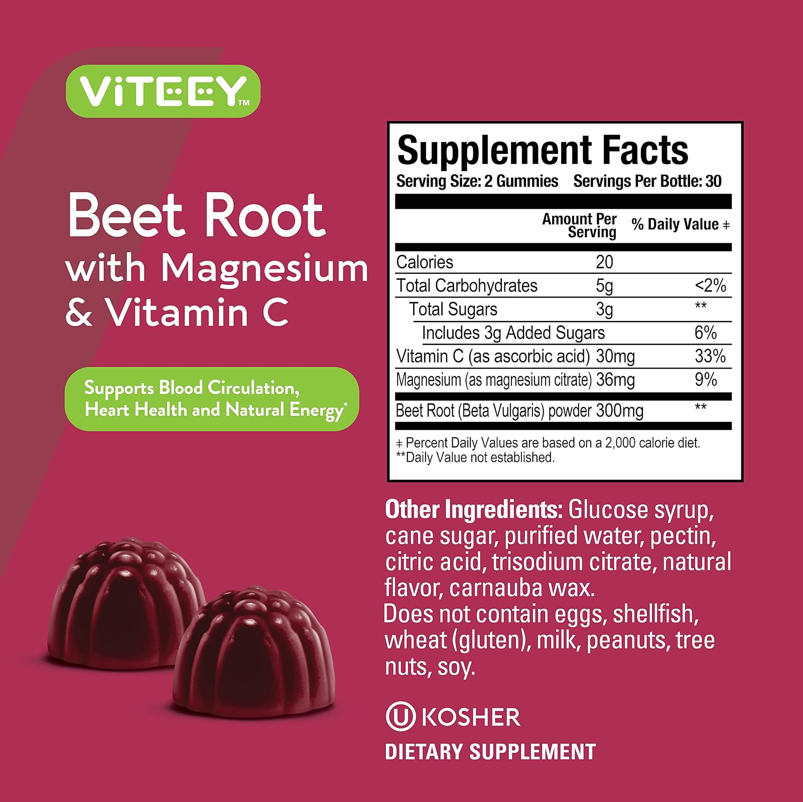 Viteey gummies support muscle recovery