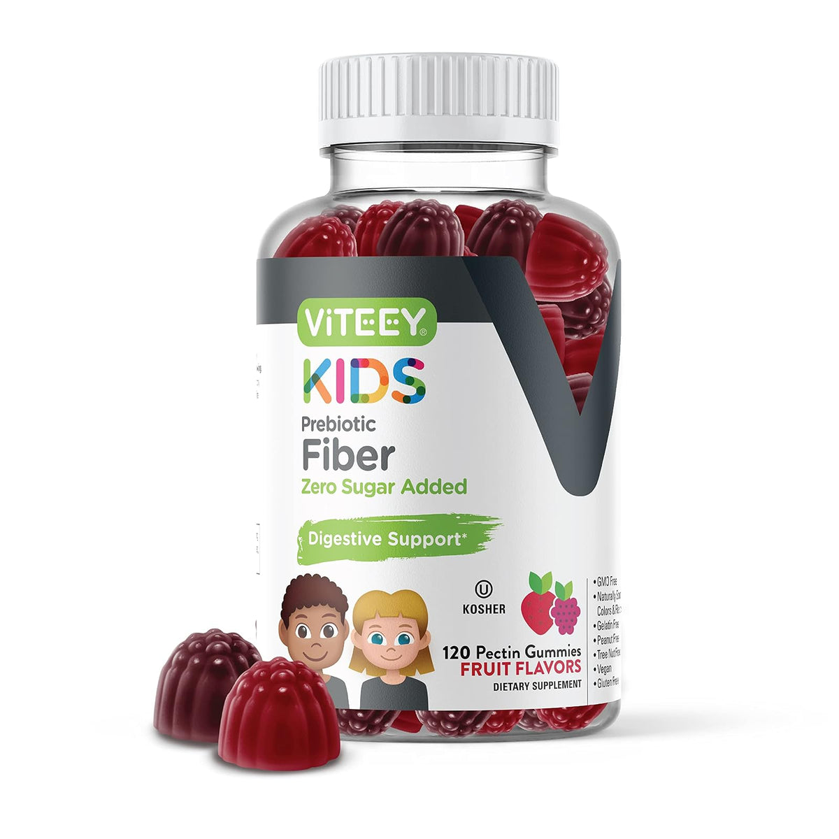 Viteey kids fiber gummies for digestion