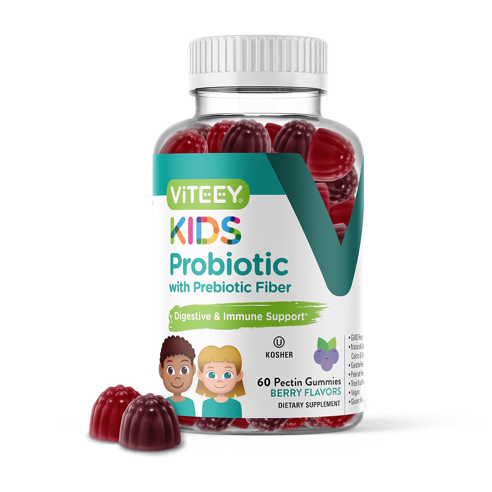 Viteey kids vitamins probiotic gummies