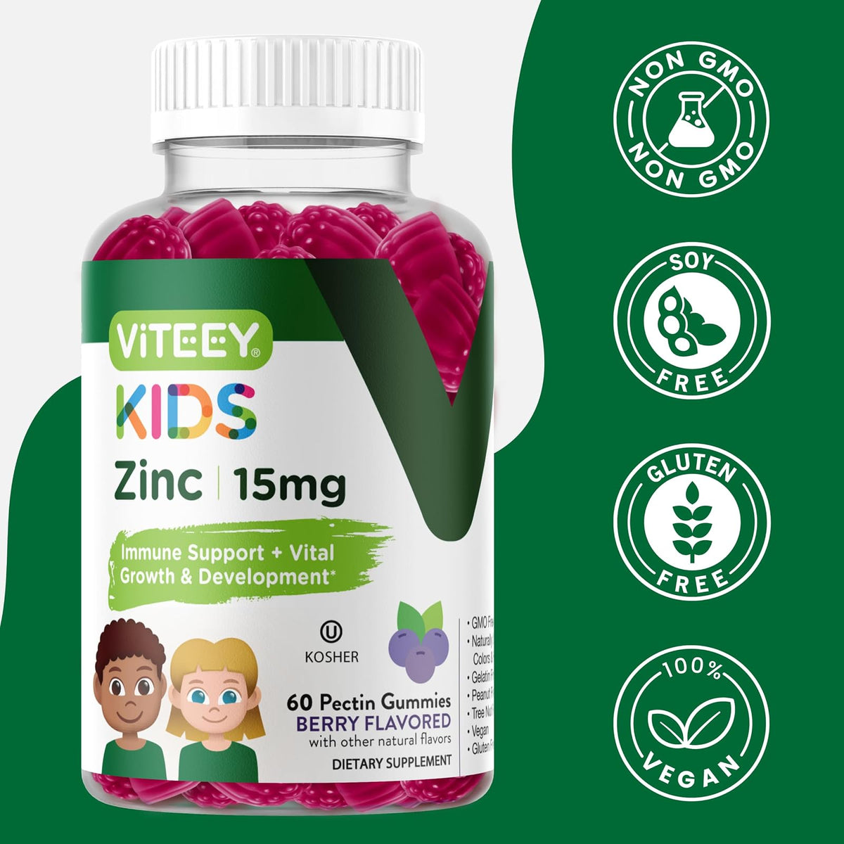 Viteey kids vitamins with zinc