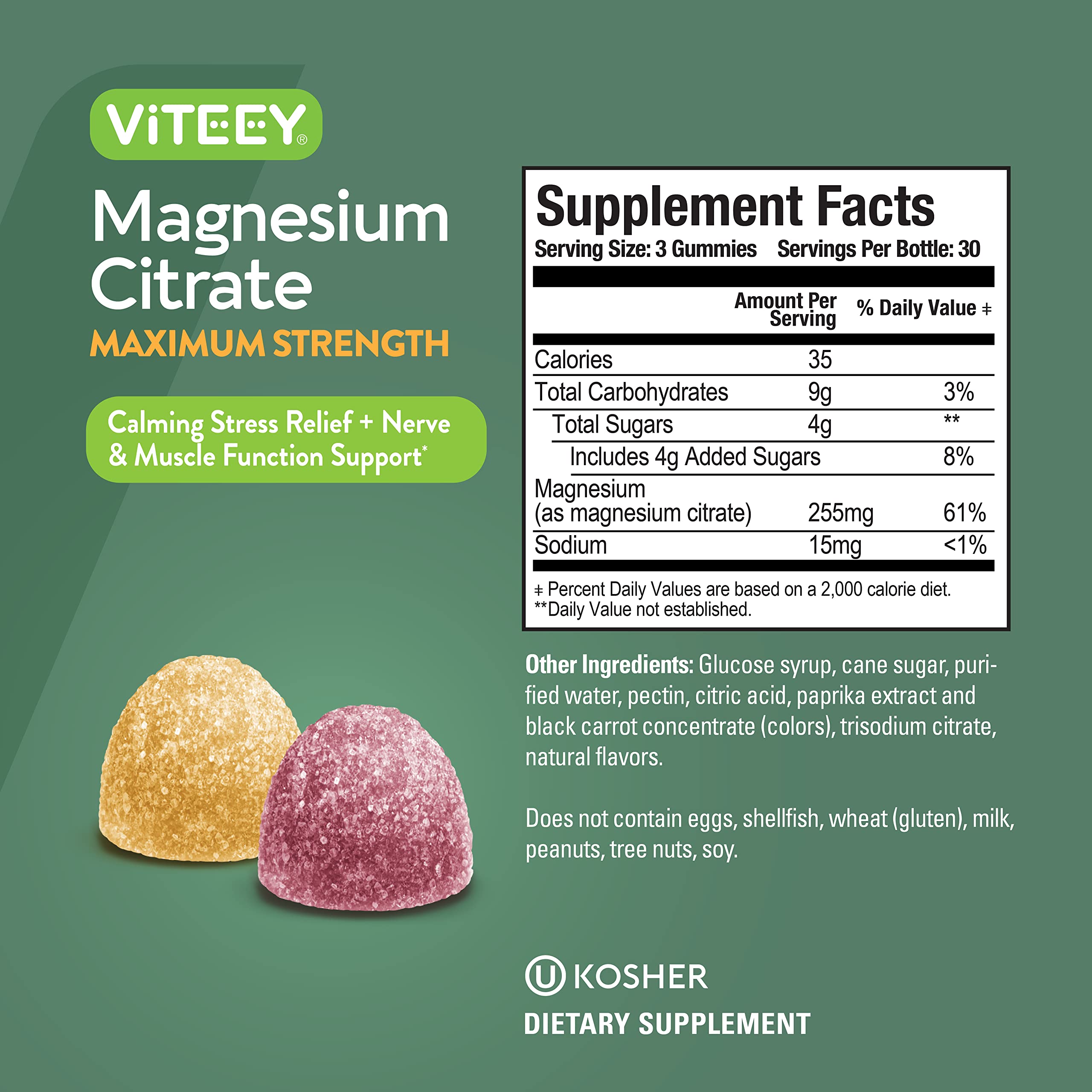 Viteey magnesium for calm and focus