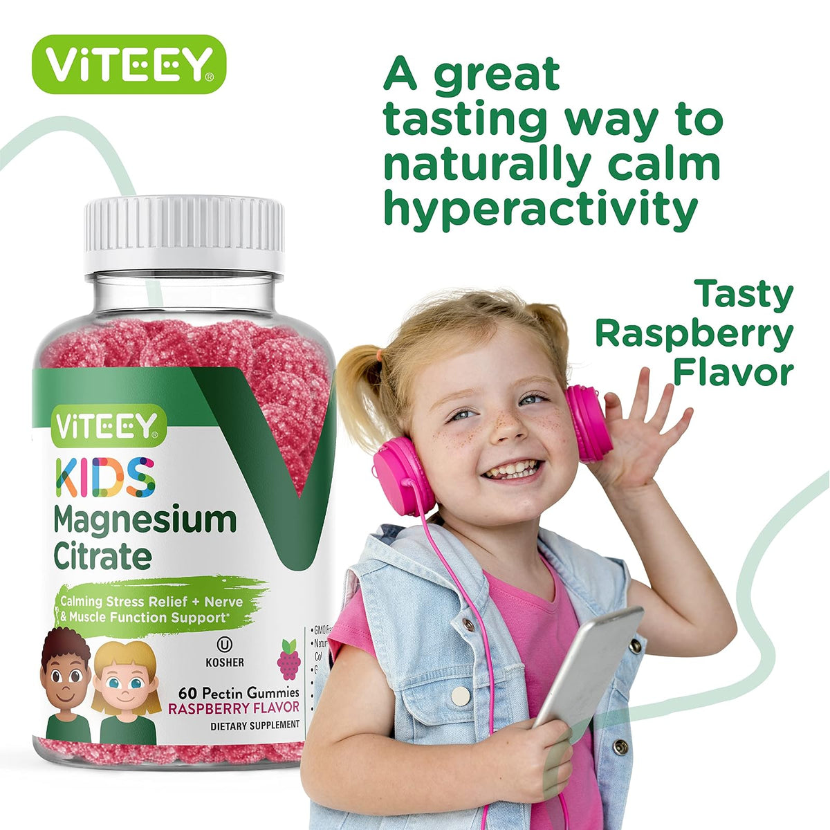 Viteey magnesium gummies for healthy growth