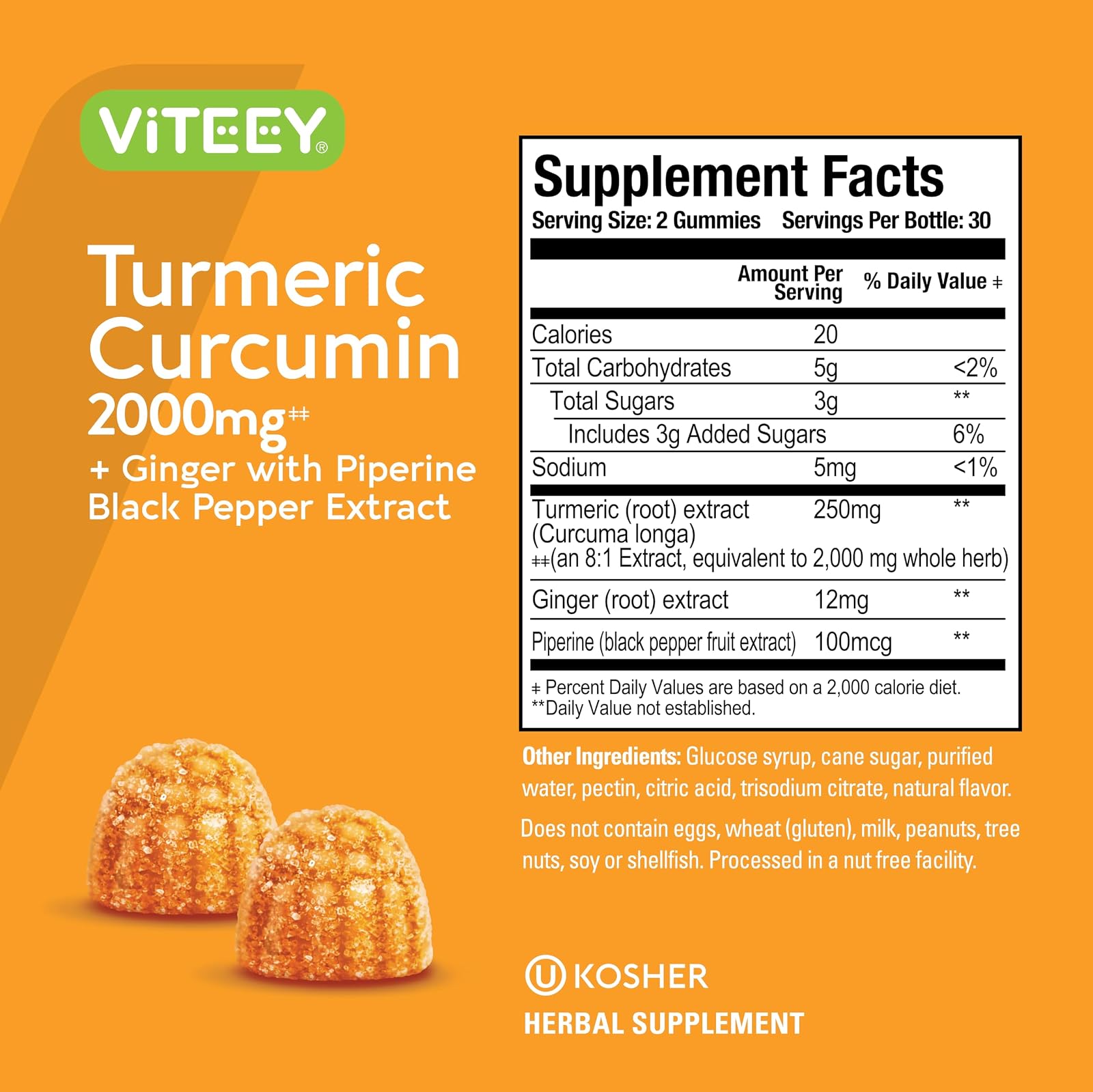 Viteey turmeric gummies for inflammation