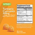 Viteey turmeric gummies with 500 mg