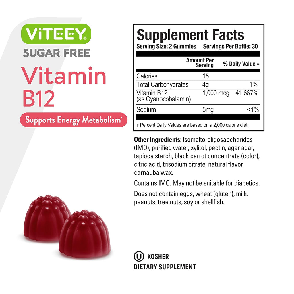 Viteey vitamin B12 for healthy metabolism