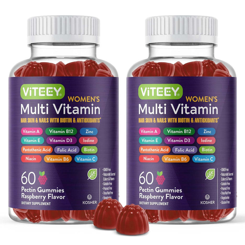 Viteey women's multivitamin gummies raspberry