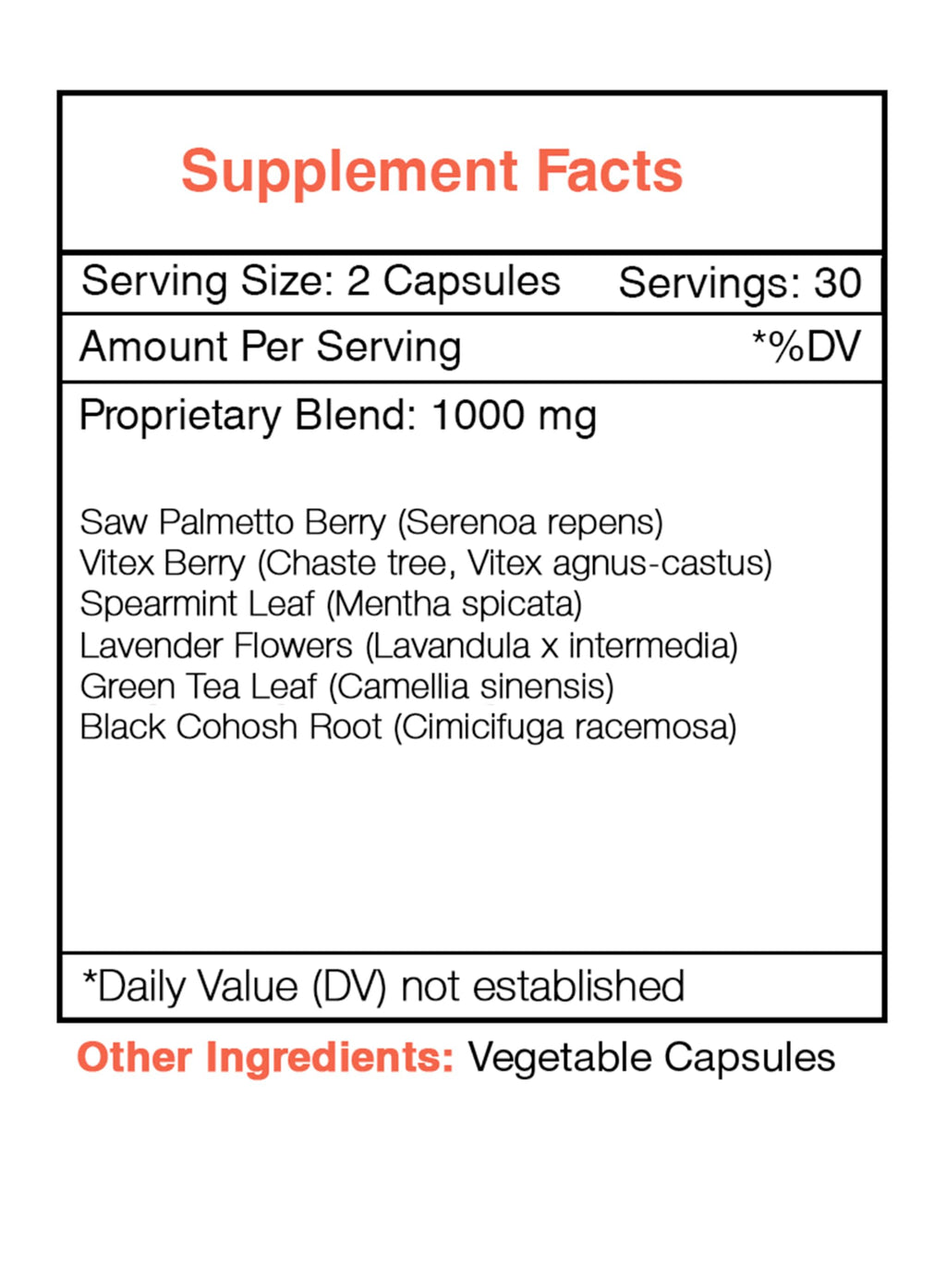 vitex for hormonal balance and hair