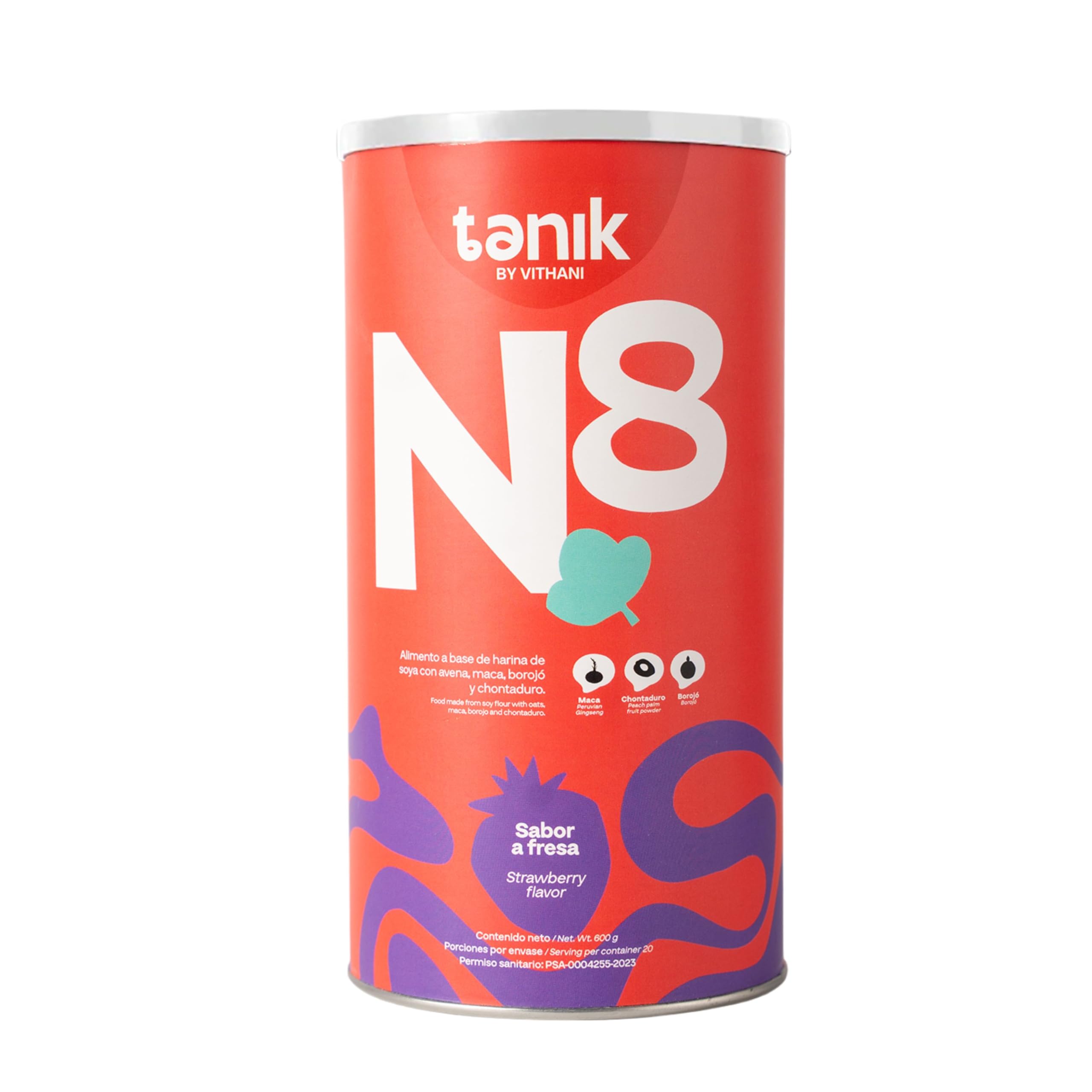 Vithani N8 strawberry multivitamin powder