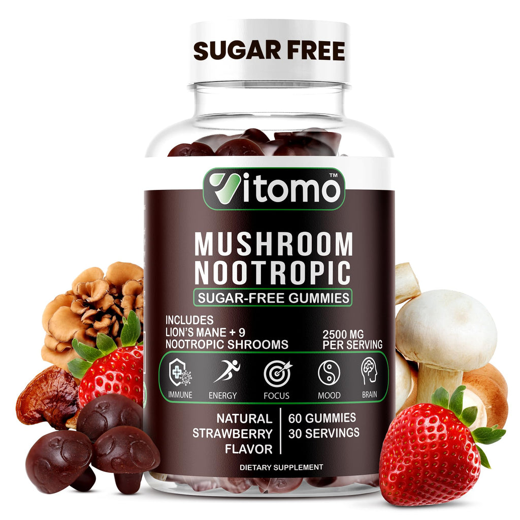 Vitomo mushroom complex gummies for focus