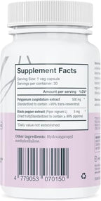 VITRUVIN resveratrol for heart health