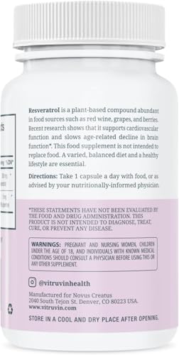 VITRUVIN Trans-Resveratrol immune booster