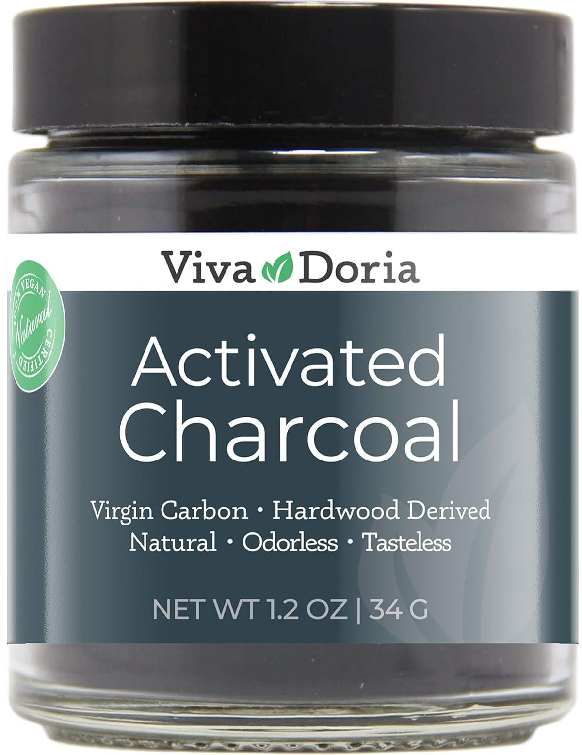 Viva Doria activated charcoal detox powder