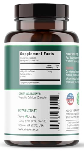 Viva Doria ginkgo biloba for mental clarity